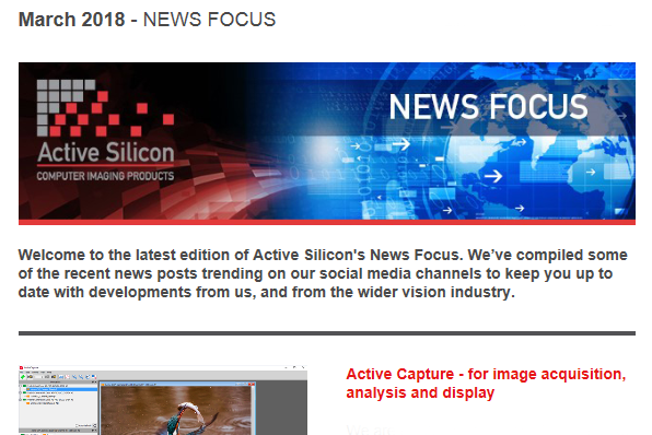 Active Silicon Newsletter